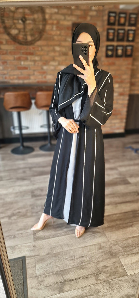 Nelofar black – Aamina Abayas